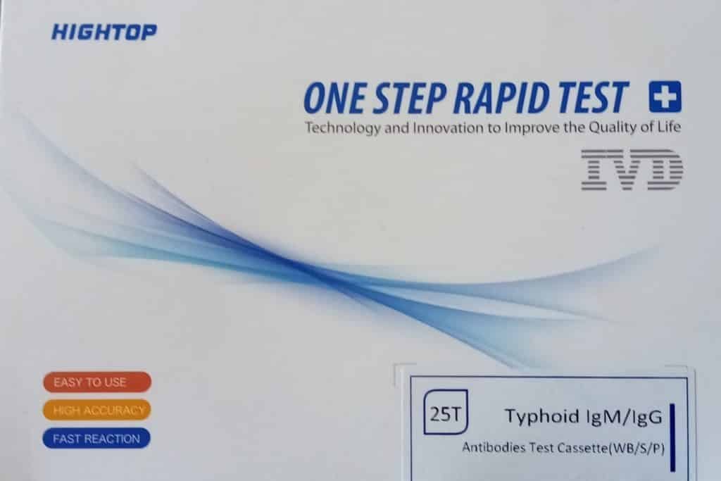 Typhoid One Step Rapid Test Card - Ghanamedicals.com