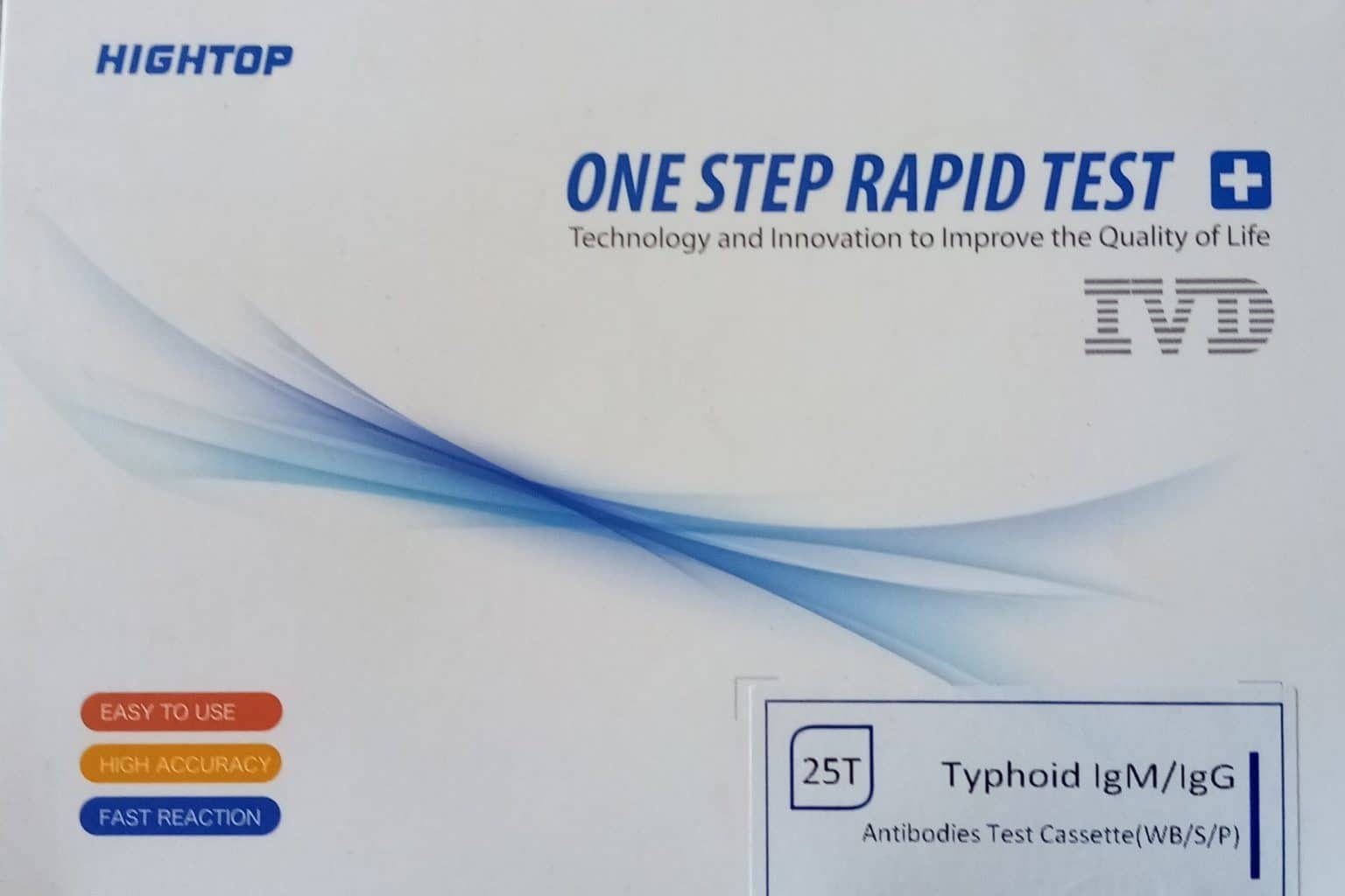 Typhoid One Step Rapid Test Card - Ghanamedicals.com